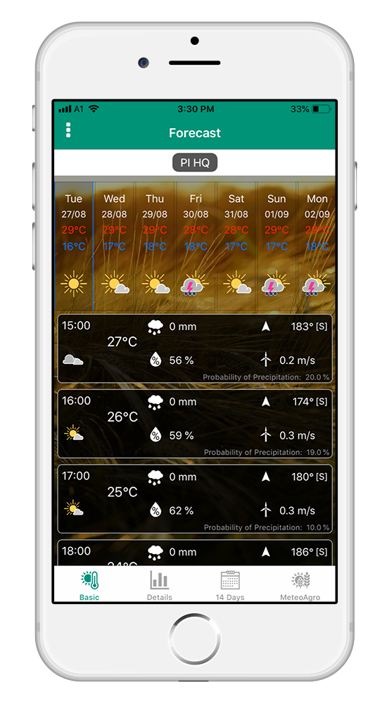 METOS® VWS - virtual weather station with weather forecast subscriptio ...